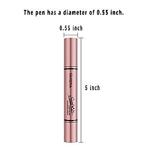 Jumbo Dual Ended Eyeliner, High-Capacity Liquid Black Winged Cat Eye Stamp & Liner Pen, Waterproof Makeup Tool for Women