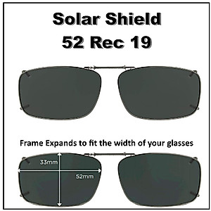 Solar Shield 52 rec19 Polarized Clip Ons