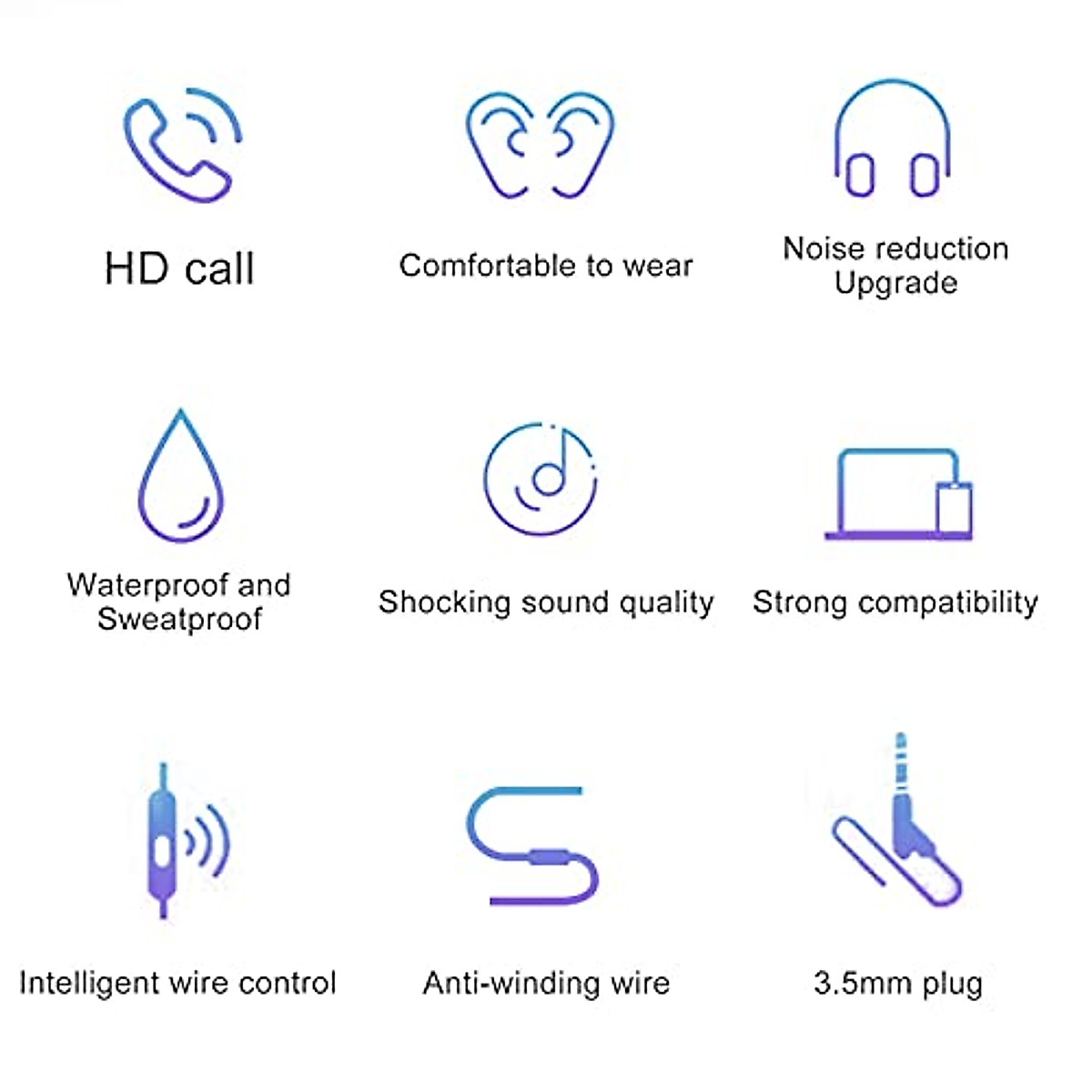 Gaweb Earphones, G31 L-Shaped 3.5mm Dynamic Wired in-Ear Gaming Earbud with Mic for Phone/PC - Red