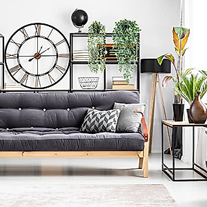 JPSOR Fake Hanging Plants, 2 Pack Artificial Fake Potted Greenery Faux Eucalyptus Mandala Vine in Pot for Home Wall Shelf Indoor Outdoor Decor