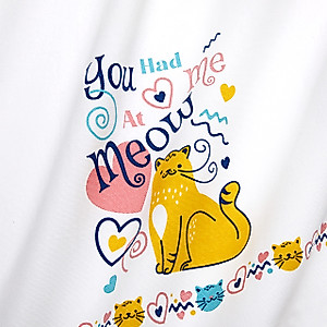Cackleberry Home Cat Lover Cotton Kitchen Towel Set - You Had Me at Meow and Cats Leave Paw Prints on Your Heart