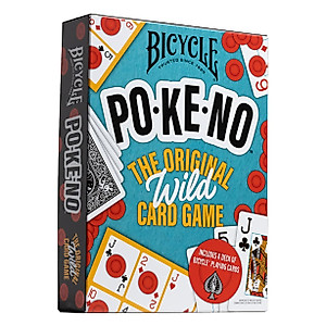 Bicycle Pokeno Playing Card Game Pack (Includes 1 Deck, Scorecards, and Chips)