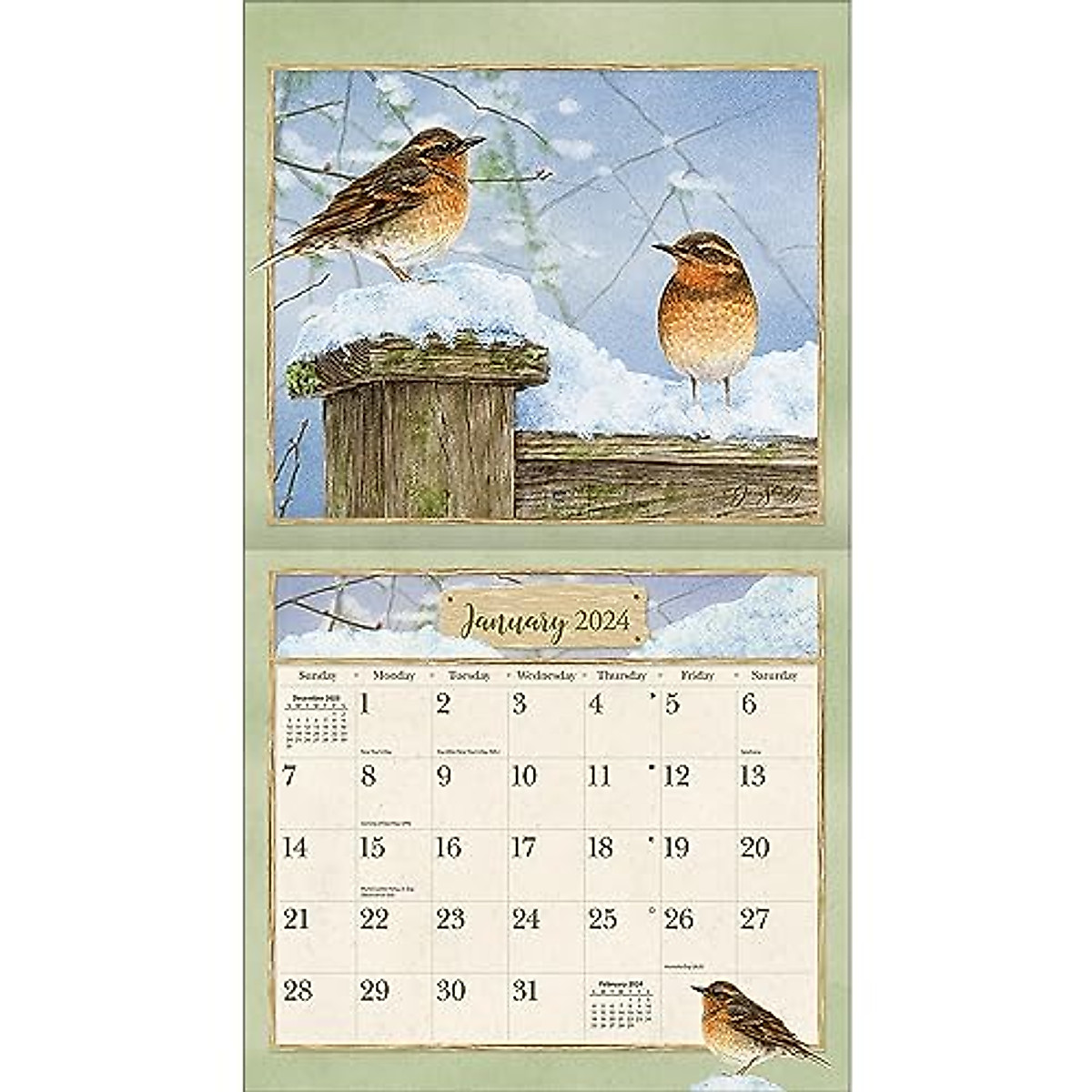 LANG Birds In The Garden 2024 Wall Calendar (24991001895) Multi