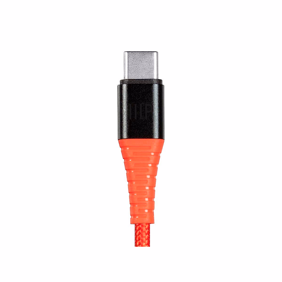 Monoprice USB 2.0 Type-C to Type-A Charge & Sync Cable - Nylon-Braided, 6 Feet, Red - AtlasFlex Series