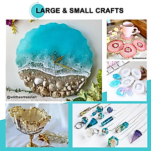 JDiction Epoxy Resin Clear High Gloss Epoxy Resin Deep Pour 1 Gallon Art Resin for Jewelry Casting, Table Top, Wood and Mold Crafts