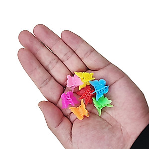 100 PCS Mini Butterfly Hair Clips for Girls and Women,(Colors in Random)