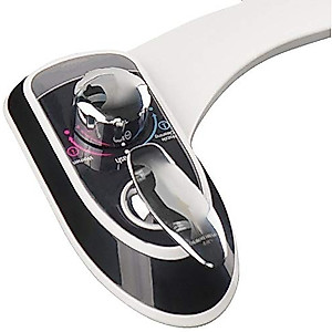 UbiGear Hot & Cold Water Spray Bathroom Bidet Self Cleaning Dual Nozzle Non-Electric Mechanical Toilet Restroom Seat Cover Attachment (UBI-AMI-610)