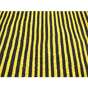 Wonder Care Organic Yoga Mat for Workout & Hand Woven Yoga Mat Thick Eco Friendly Foldable Camping Accessories| Meditation Mat | Travel Yoga Mat (Yellow)