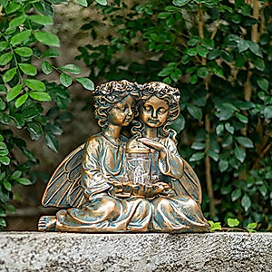 Garden Angel Statue - Praying Peaceful Angel Figurine for Yard, Gardening Gifts for Mom Grandma Lawn Fairy Ornaments Figurines for Outdoor Decor