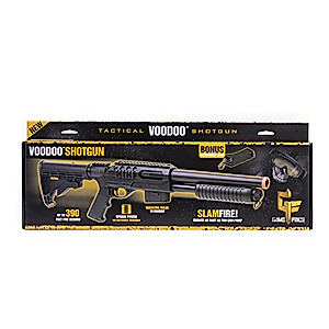 Game Face ASGM47 VooDoo Spring-Powered Pump Action Airsoft Shotgun Black 6.0mm