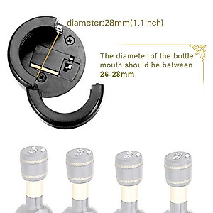 Lockwish Bottle Password Code Lock Wine, Bottle Password Lock Top Stopper, Combination Lock Liquor Bottle Stopper (6 Pack/Box)