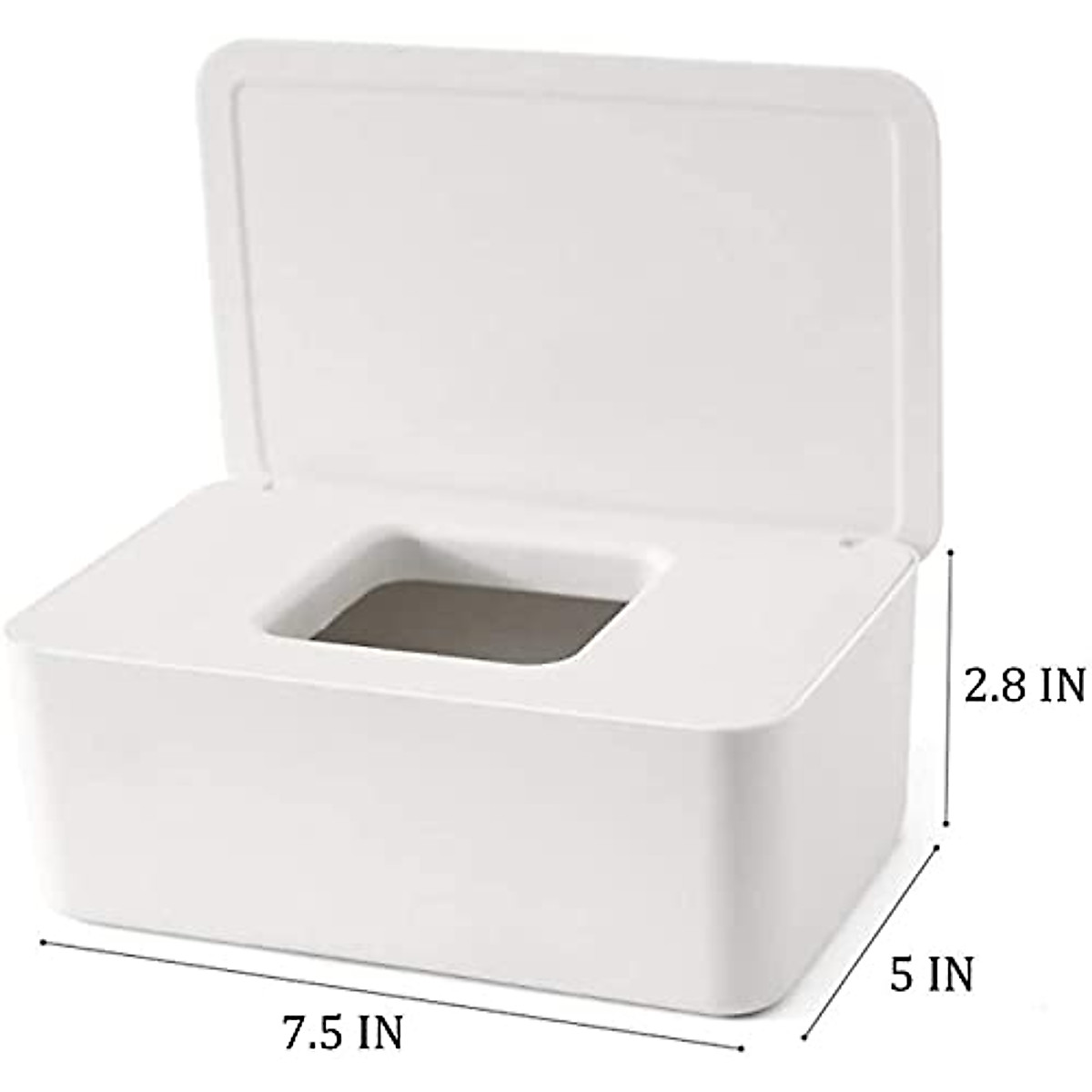 Mask Storage Box with Lid, Mask Storage Case, Openable Mask Storage Box Organizer, Multifunctional Mask Dispenser for Home, Office, Car, Schools, Churches, Gyms