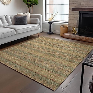 Addison Rugs Chantille ACN615 Green 9' x 12' Indoor Outdoor Area Rug, Easy Clean, Machine Washable, Non Shedding, Bedroom, Living Room, Dining Room, Kitchen, Patio Rug