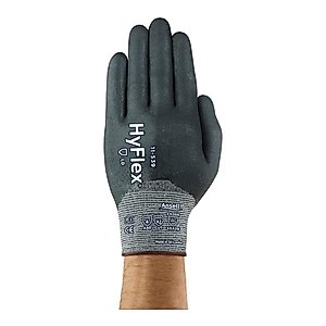 Ansell Healthcare 11539070 Series 11-539 HyFlex HPPE Glove, Full Coat with a Spandex Polyester Knitwrist, 18 Gauge, Size 7 (Pack of 144)