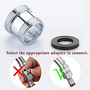 16 pcs Faucet Adapter Kit, CNYMANY Kitchen Aerator Adapter Set Male Female Sink Faucet Adapter Connecting Garden Hose Water Filter Standard Hose via Diverter