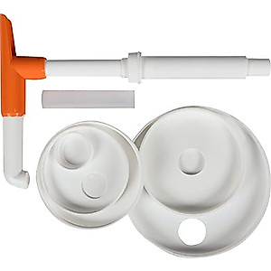 San Jamar Plastic Sauce Mega Pump and Pump Kit, 6 Pieces, White, 12 x 12 x 6 inches; 7.05 Ounces