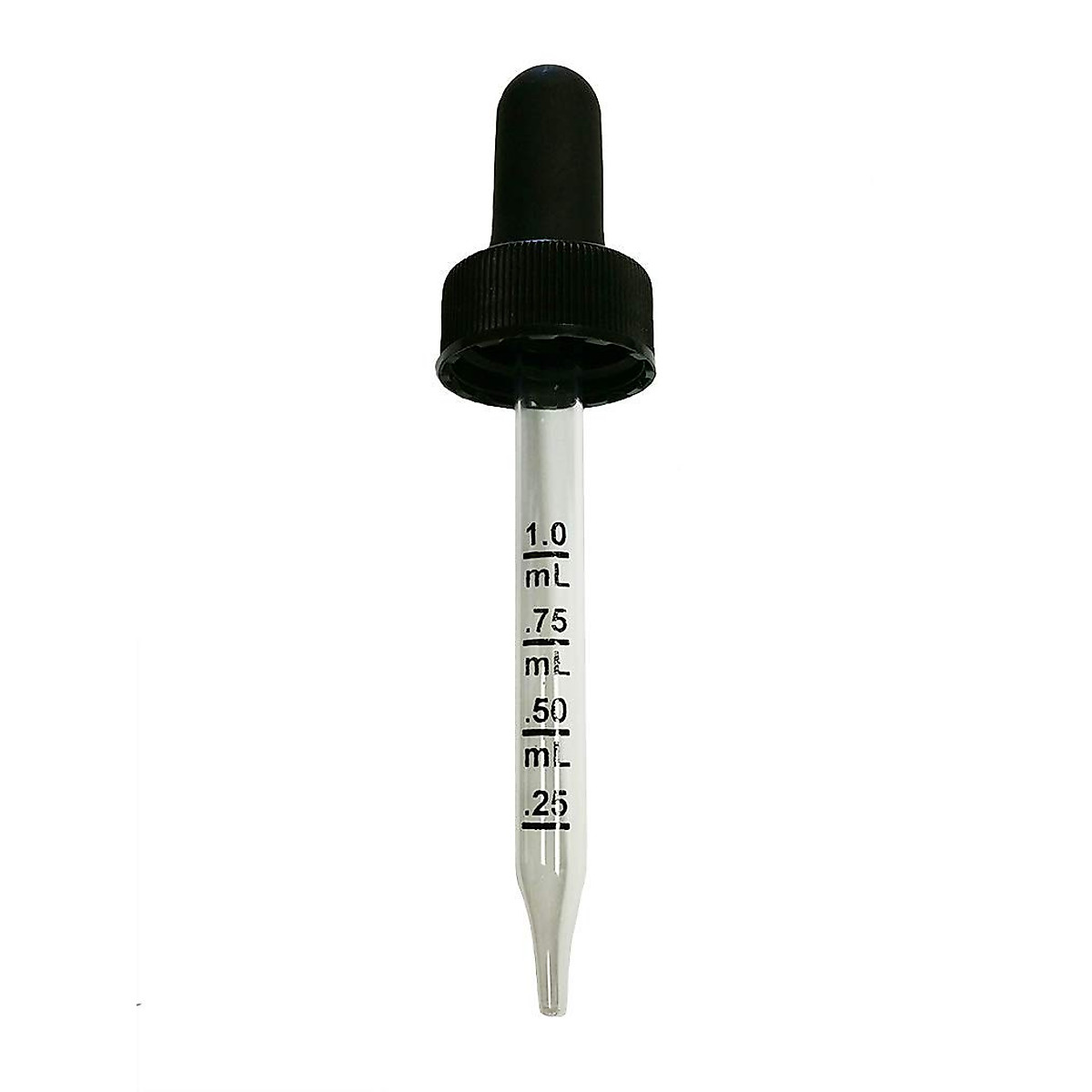 Calibrated Glass Eye Dropper Caps for 1 oz/ 30 ml Bottle fits 20-400 Neck finish (Pack of 6)