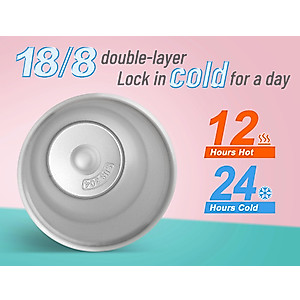 DLOCCOLD 30 oz Stainless Steel Tumbler with Straw & Handle, Insulated Double Walled Water Bottle for Home, Office, Car, Leak Proof, Reusable Cup with Flip Straw for Women Men, Cupholder Friendly