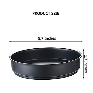 Lazy Susan Turntable Spice Organizer 9", Rotating Spinning Lazy Susans Storage Container For Kitchen Pantry, Counters, Countertop, Shelf, Table, Vanity black