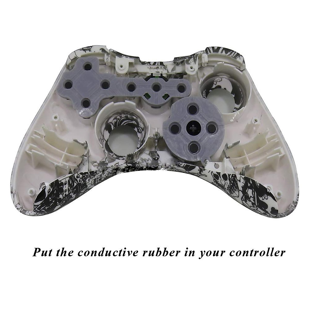 Onyehn 4 Sets Silicone Conductive Rubber Pads Button D-Pad for Xbox 360 Controller Buttons Repair Replacement Part