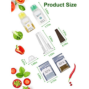 Hydroponic Seed Pods Kit, Grow Anything Kit with 12 Grow Sponges, 12 Grow Baskets, 4 A+B Hydroponics Nutrients, 12 Grow Domes, Hydroponics Garden Accessories