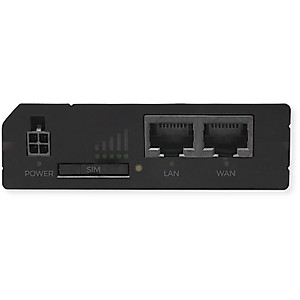 Teltonika RUT2400AU000 Model RUT240 Industrial Cellular Router, Black; for use with All US Carriers (ATT, T-Mobile, Bell, and Verizon); 4G, 3G and 2G Frequencies; WiFi; WAN and LAN Ports