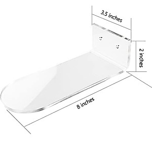 Floating Shoe Display Shelves – 4-Pcs Clear Acrylic Wall Mounted Shoe Rack – Levitating Shoe Display Shelves for Wall Storage – Sturdy Sneaker Storage Clear Shelves for Shoe Collection