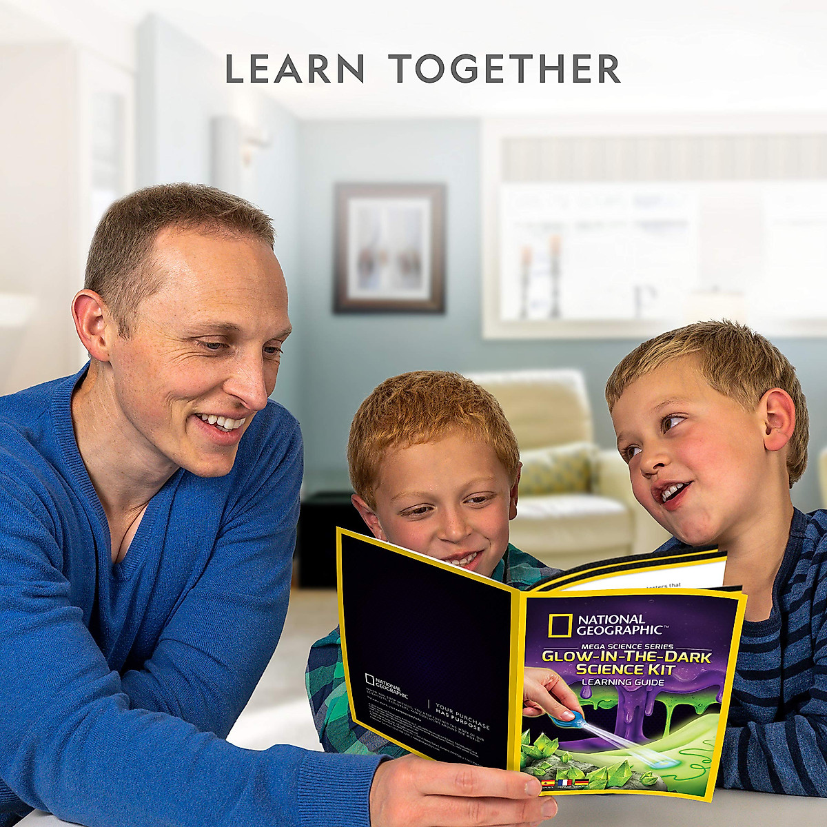 NATIONAL GEOGRAPHIC Mega Science Kit - Glow in The Dark Lab with Crystal Growing Kit, Slime Making, Glowing Putty, and More Science Experiments, Slime Kit for Boys and Girls (Amazon Exclusive)