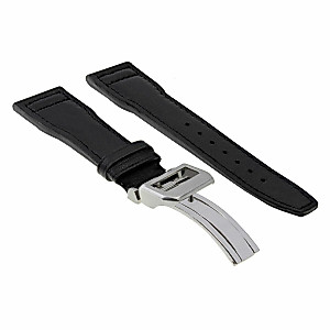 Ewatchparts 20-21-22-23MM LEATHER WATCH BAND STRAP COMPATIBLE WITH IWC PILOT PORTUGUESE TOP GUN + CLASP