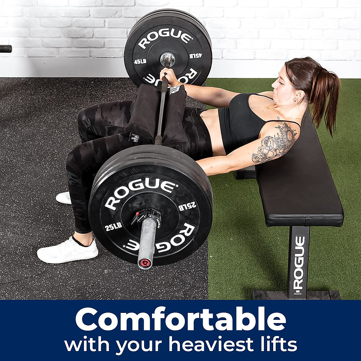 ABMAT Hip Thrust Pad Booty Glute Bridge Butt Workout, protective extra thick pad for barbell weightlifting