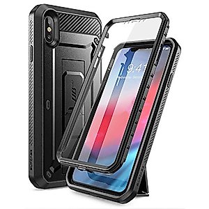 SUPCASE [Unicorn Beetle Pro Series] Case Designed for iPhone XS Max , Full-Body Rugged Holster Case with Built-In Screen Protector kickstand for iPhone XS Max 6.5 Inch 2018 Release (Black)