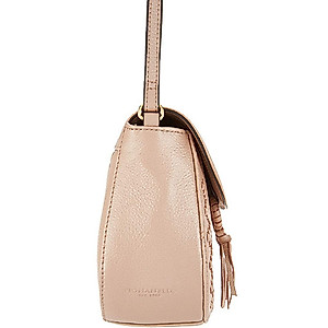 Tignanello Lillie Saddle Cross Body W/RFID Protection, Metallic Rose