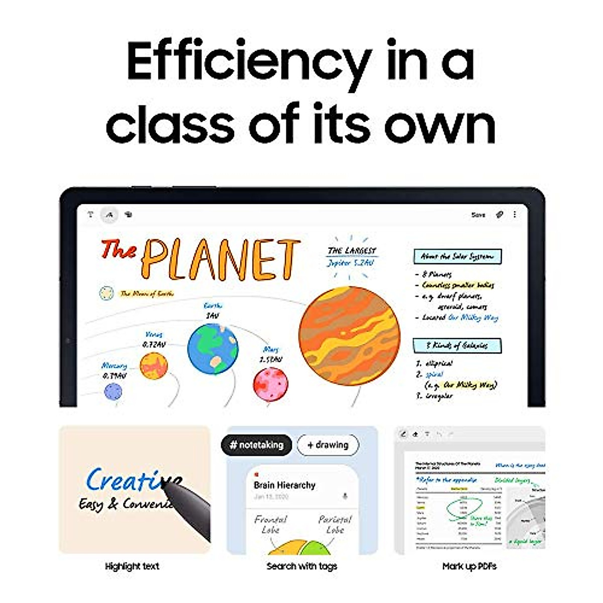 Samsung Galaxy Tab S6 Lite 10.4-inch , 64GB WiFi Tablet Oxford Gray - SM-P610NZAAXAR - S Pen Included (Renewed)