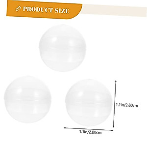 Clear Plastic Hanging Ball 600 pcs Pit Easter Machine Decorative Egg Size Ballempty Holiday Candy Twisting Machines Mm Jewelry Acrylic Balls Tree Sphere Party Crafts