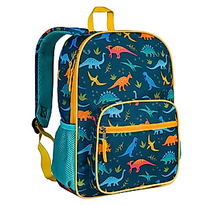 Wildkin Kids Eco Backpack for Boys & Girls, Perfect for Elementary Recycled Backpack, Features Padded Back & Adjustable Strap, Ideal for School & Travel Backpacks for Kids (Jurassic Dinosaurs)