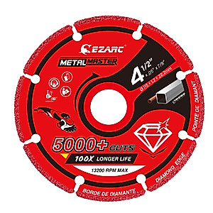 EZARC 4 1/2 Cut Off Wheels, Carbide Cutting Wheel, Angle Grinder Cutting Disc on Wood & Nails, Plaster, Plastics, 1Pack