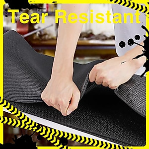 PABUSIOR Tool Box Liner for 12 inch Wide Drawer - 5mm Thick, 11.4 in Wide x 98 in, Double-Sided Non-Slip Toolbox Drawer Mat, Strong Grip Easy to Cut Garage Shelves, (Black)