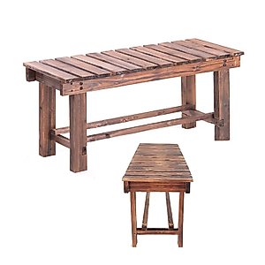 Weatherproof Sturdy Garden Bench, Patio Garden Bench Loveseats Park Furniture, Cozy Yard Seating Suitable for Indoor Or Outdoor(35.5"×16"×14")