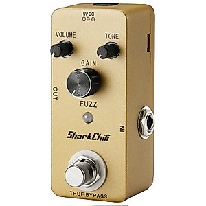 SharkChili Fuzz Single Effect True Bypass For Electric Guitar Overdrive (without power supply)