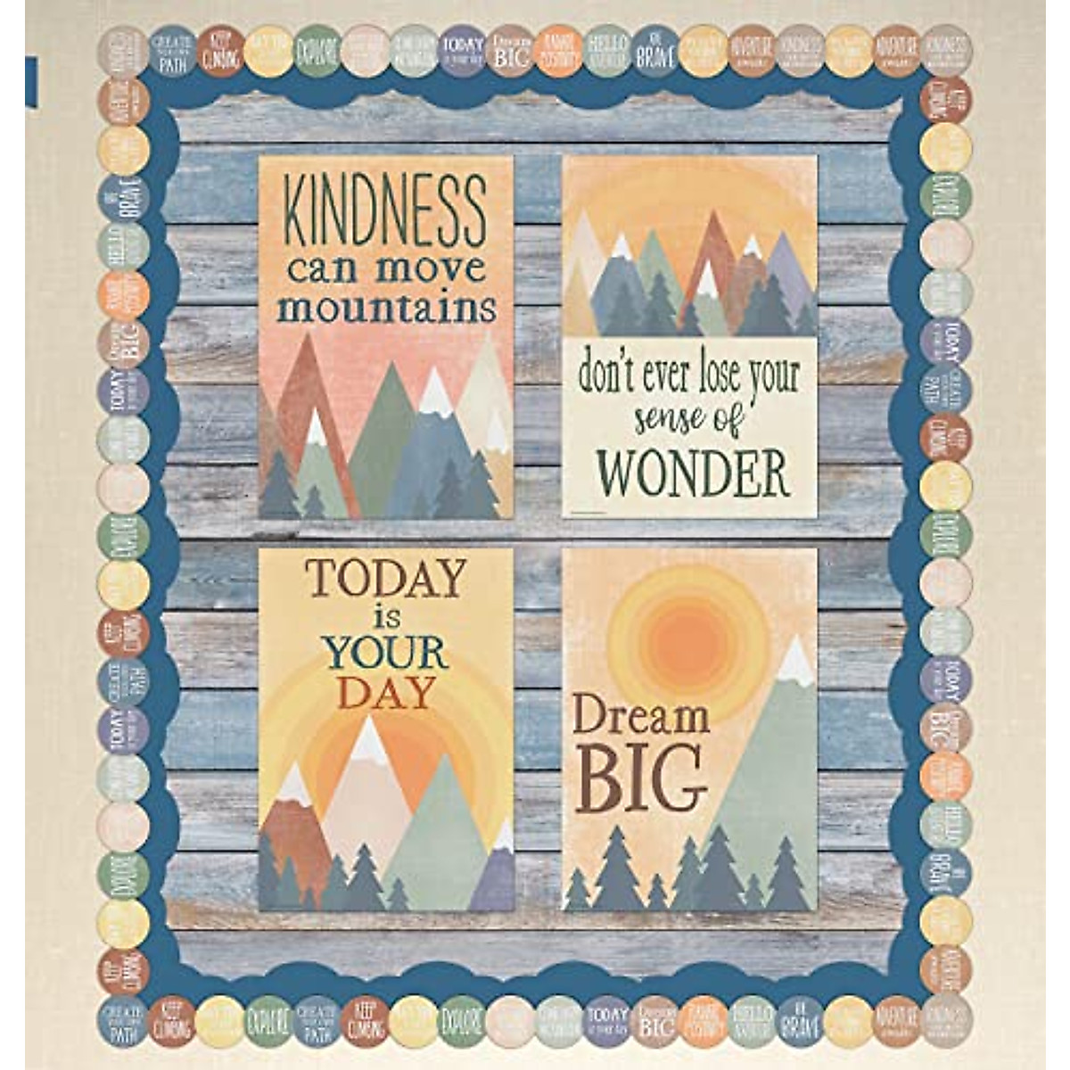 Teacher Created Resources Moving Mountains Positive Sayings Die-Cut Border Trim