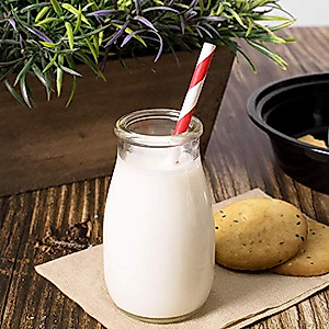 Karat Earth KE-C9452 5.25" Stir Unwrapped Paper Straw(Red Spiral)