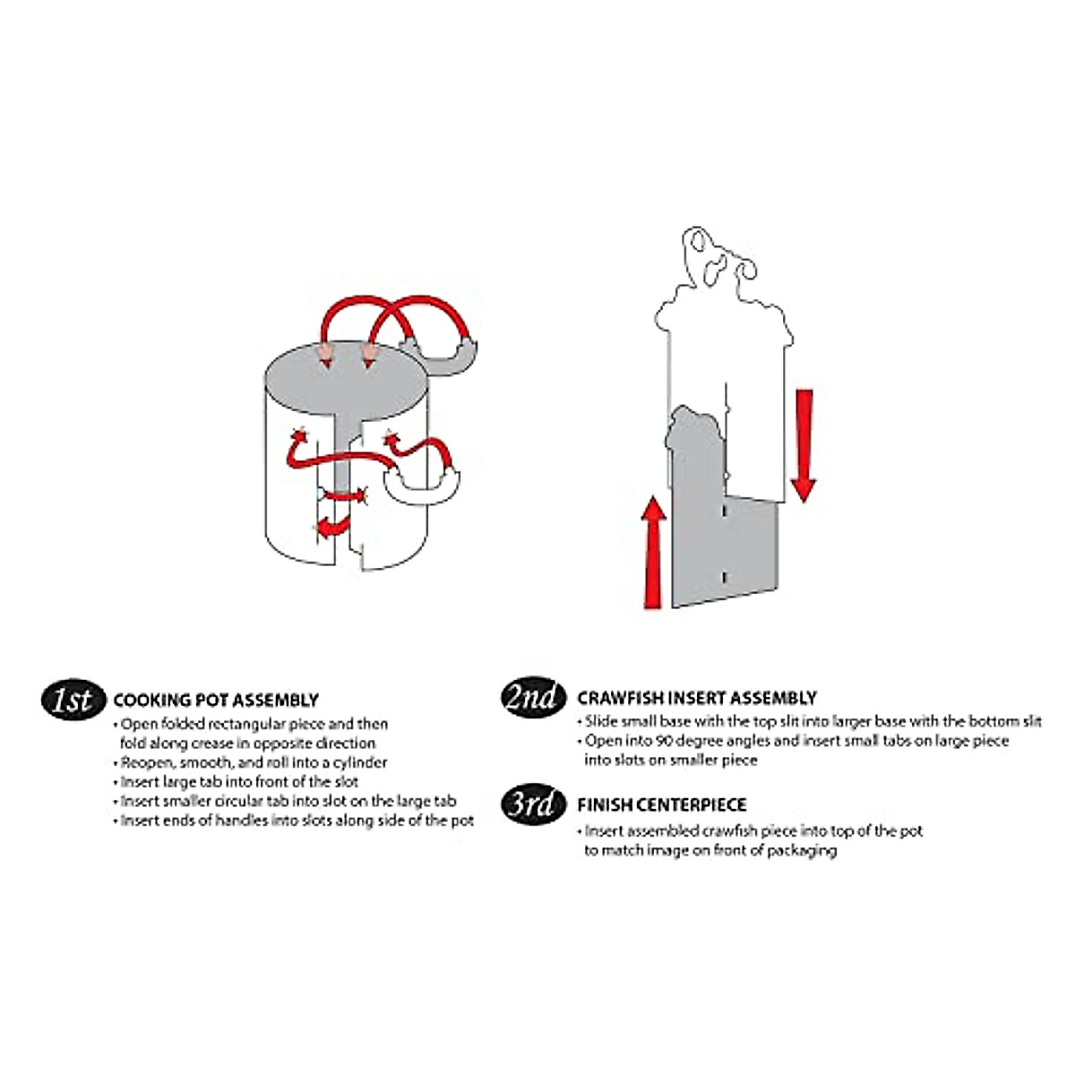 Beistle 3-D Crawfish Centerpiece, 2 Piece, 11.5", Multicolored