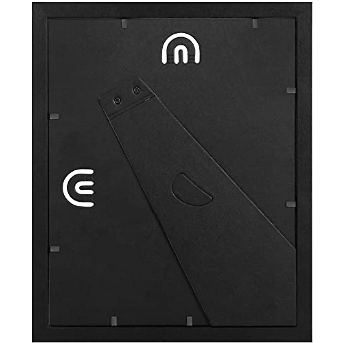 Americanflat 8x10 Picture Frame - 6 Piece Gallery Wall Frame Set in Black - Composite Wood with Polished Plexiglass - Horizontal and Vertical Formats for Wall and Tabletop