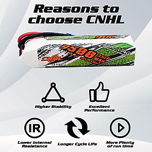 CNHL 3s lipo Battery 9500mah 90C 11.1V RC Battery Soft case with EC5 Connector for Racing RC Car Truck Boats Tank