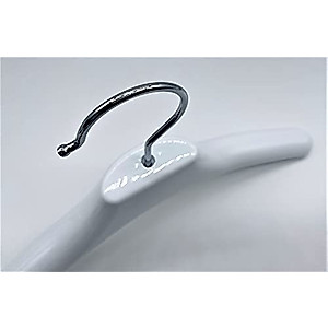 NAHANCO 15 ½” Contoured Plastic Top Hanger for Displays, White - 12/Carton
