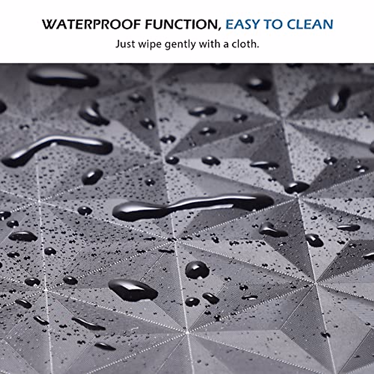 SALLOUS Chair Mat for Hard Floor, 63" x 51" Vinyl Gaming Chair Mat for Hard Surface, Multi-Purpose Hard Floor Protector Desk Chair Mat for Home Office, Not for Carpet (Black)