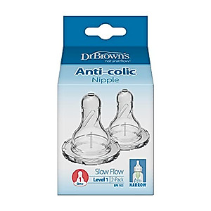 Dr. Brown's Original Nipple, Level 1 (0m+), 2 Count