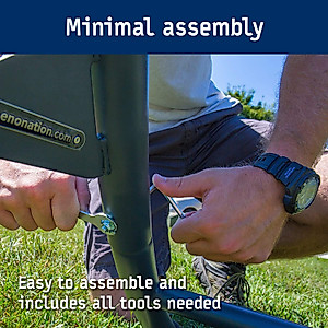 ENO SkyPod Hanging Chair Stand - Stand for 1 Person Backyard Hammock Chair Swing - Outdoor Patio Furniture for Backyard, Lawn, or Balcony - Charcoal