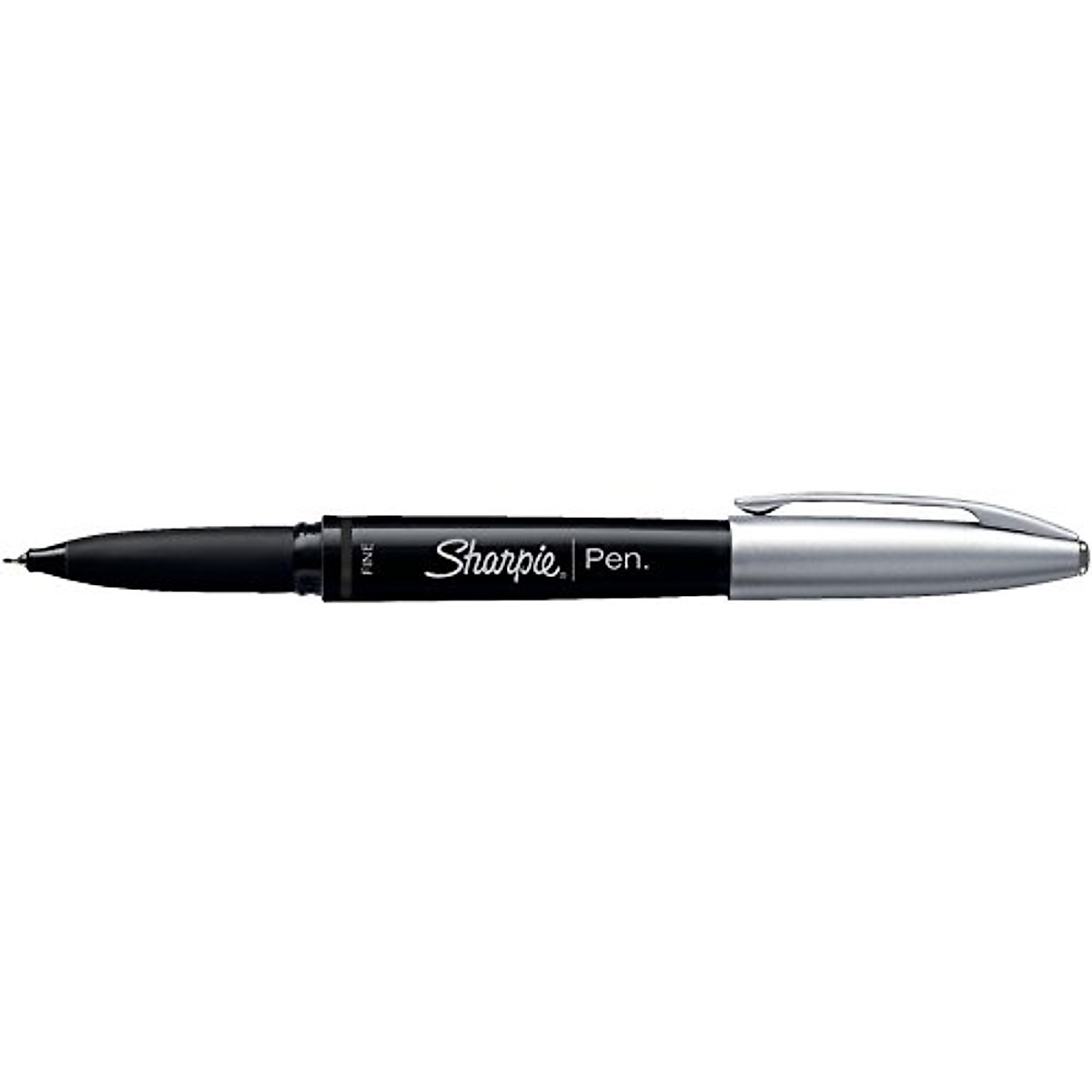 SHARPIE Grip Pens, Fine Point (0.8mm), Black, 2 Count (1757951)