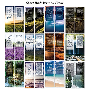 Bible Verse Bookmarks with Full Scripture - Pack of 48